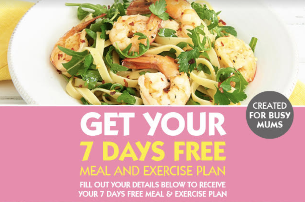 FREE - 7 Days Meal & Exercise Plan - The Healthy Mummy UK