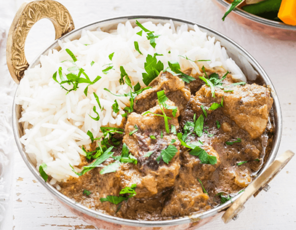 This hearty Beef Rendang and Rice is MUCH cheaper than take away